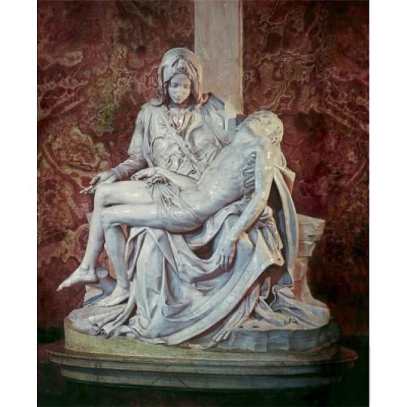The Pieta C1498 Michelangelo Buonarroti 1475-1564 Italian Marble ...