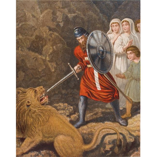 The Pilgrims Meeting with A Lion From The Book The Pilgrims Progress by ...