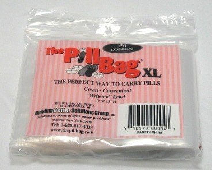 The Pill Bag The Pill Bag XL 50 Bag - Walmart.com