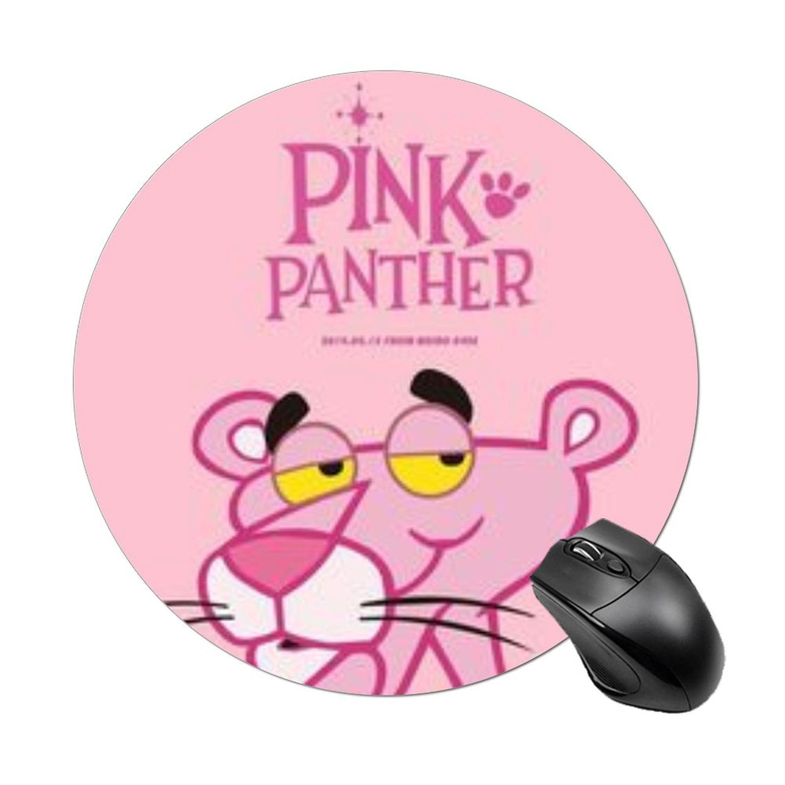 The Pink Panther Anti-Slip Round Mouse Pad Portable Design for Home ...