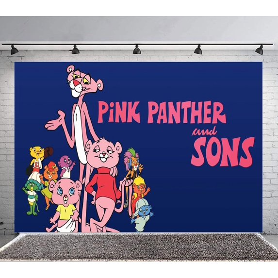 The Pink Panther Backdrop Banner Party Supplies Poster Movie Theme ...