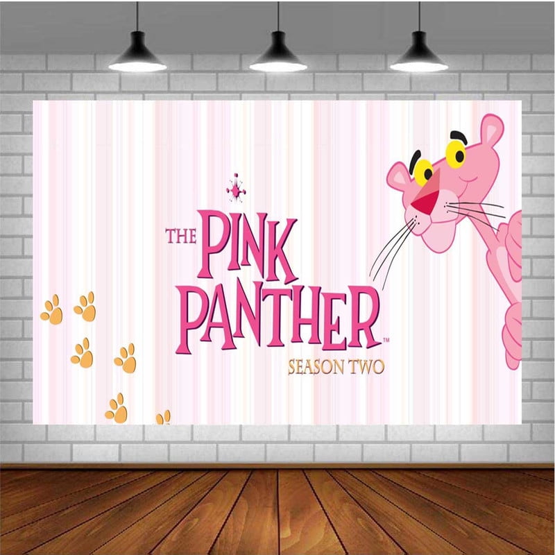 The Pink Panther Banner Poster Wall Decor Birthday Backdrop Background ...