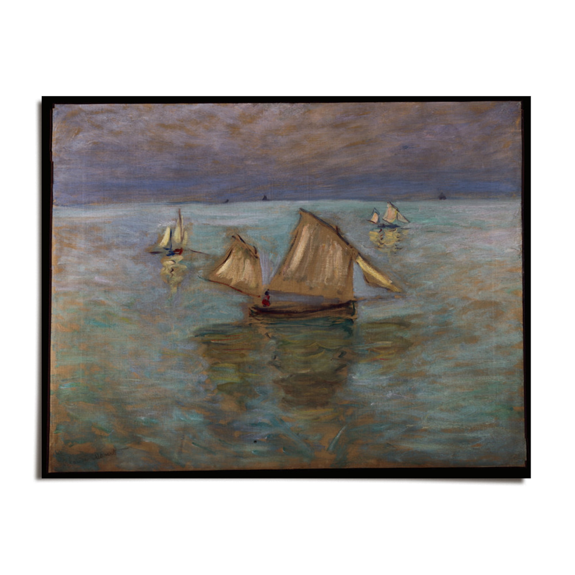 The Pink Rowing Boat - Claude Monet - 11x14 - Wall Art Print - UNFRAMED ...