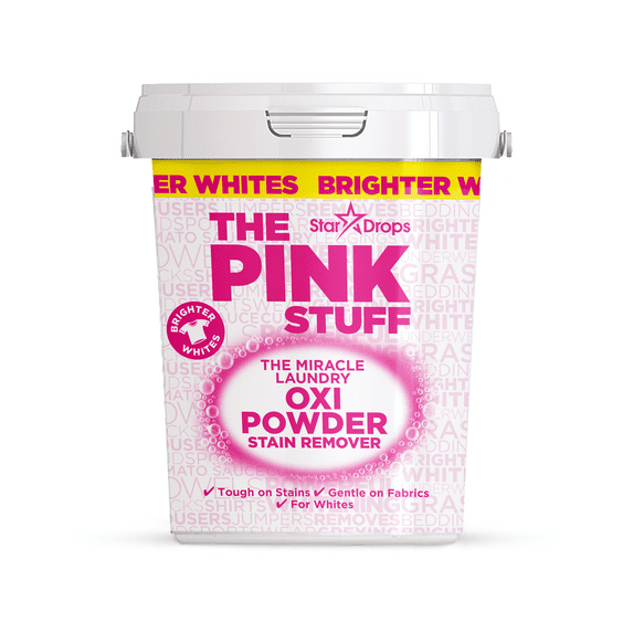 The Pink Stuff, Miracle Pre-Wash Oxi-Powder Stain Remover for Whites ...