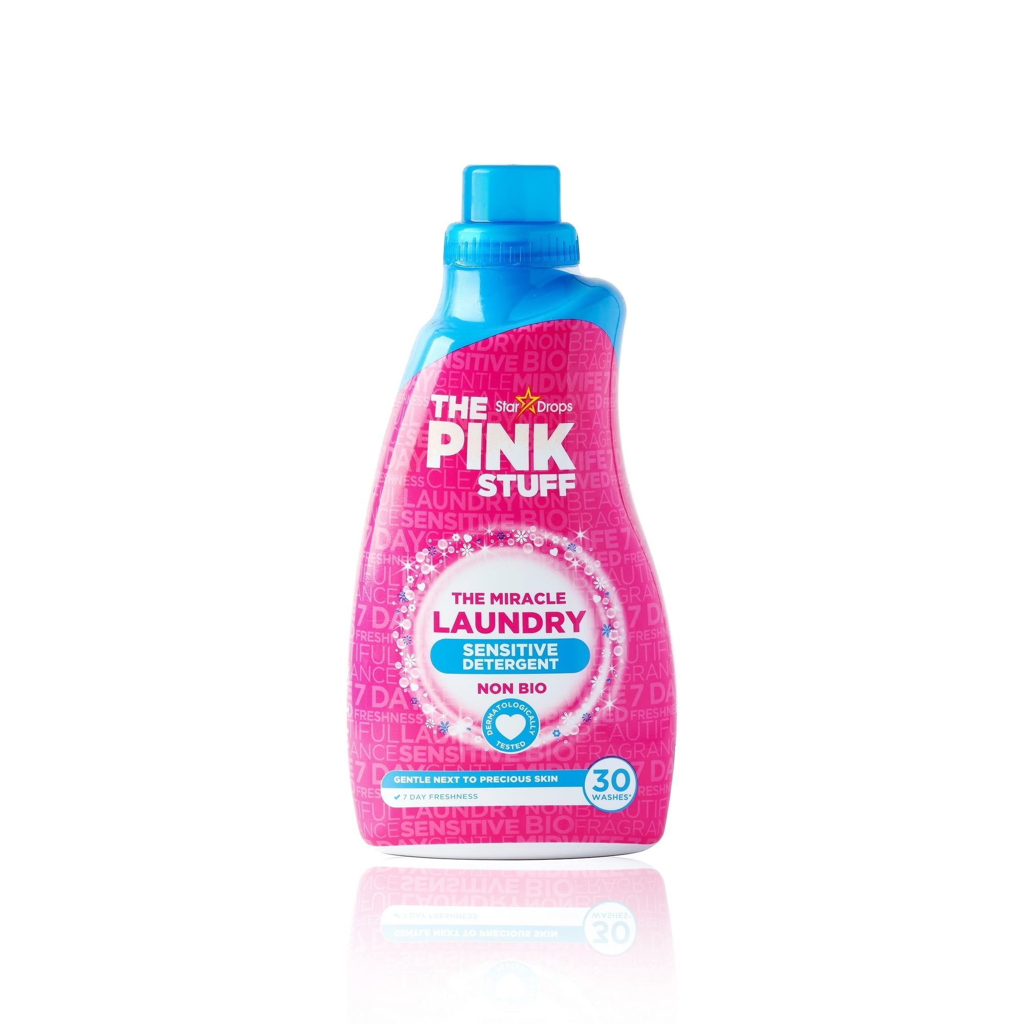 The Pink Stuff, Miracle Liquid Laundry Detergent for Sensitive Skin, 30 ...