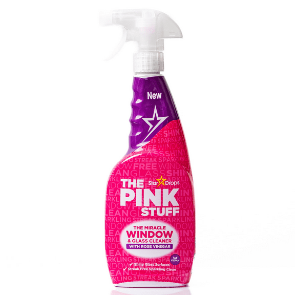 The Pink Stuff, Miracle Window and Glass Cleaner Spray, Rose Vinegar ...