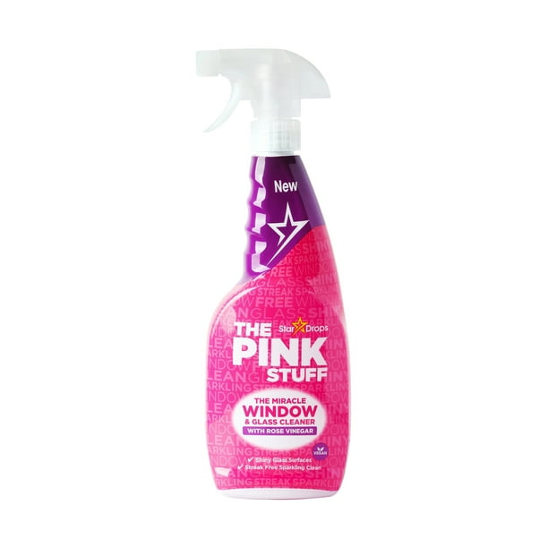 The Pink Stuff, Miracle Window and Glass Cleaner Spray, Rose Vinegar ...