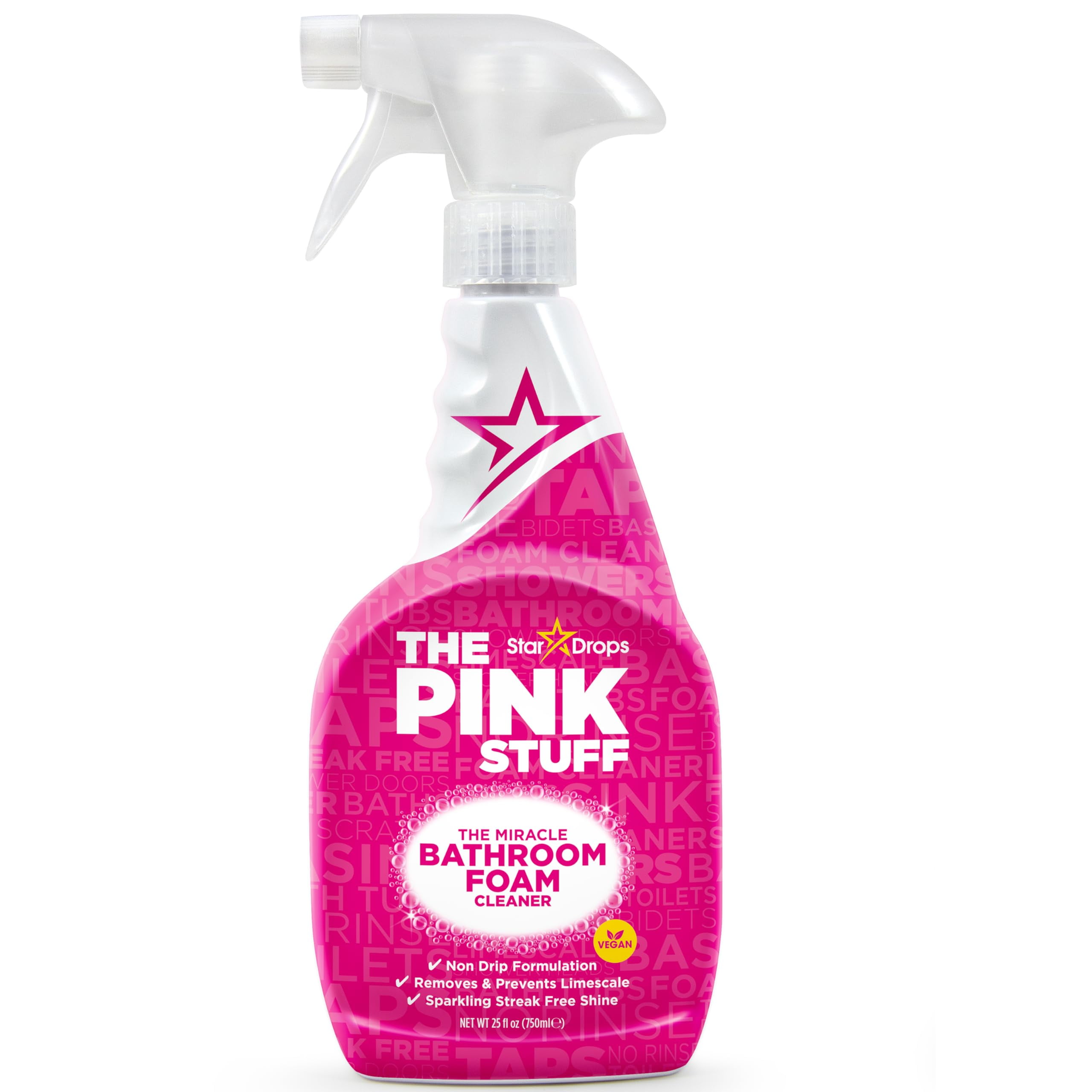 Stardrops Pink Stuff Miracle Bathroom Foam Cleaner 750ml for Tiles ...