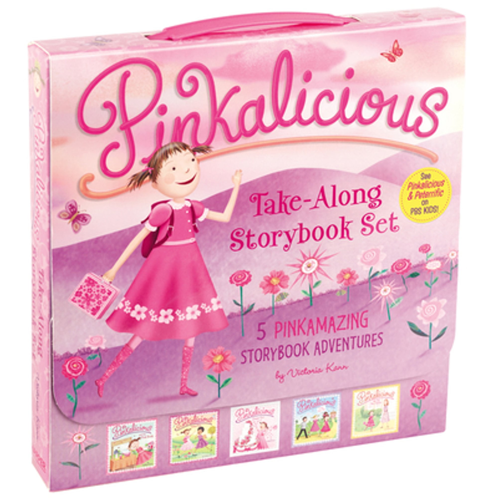 Pre-Owned The Pinkalicious Take-Along Storybook Set: Tickled Pink ...