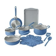 The Pioneer Woman Frontier Speckle 12-Piece Aluminum Cookware Set ...
