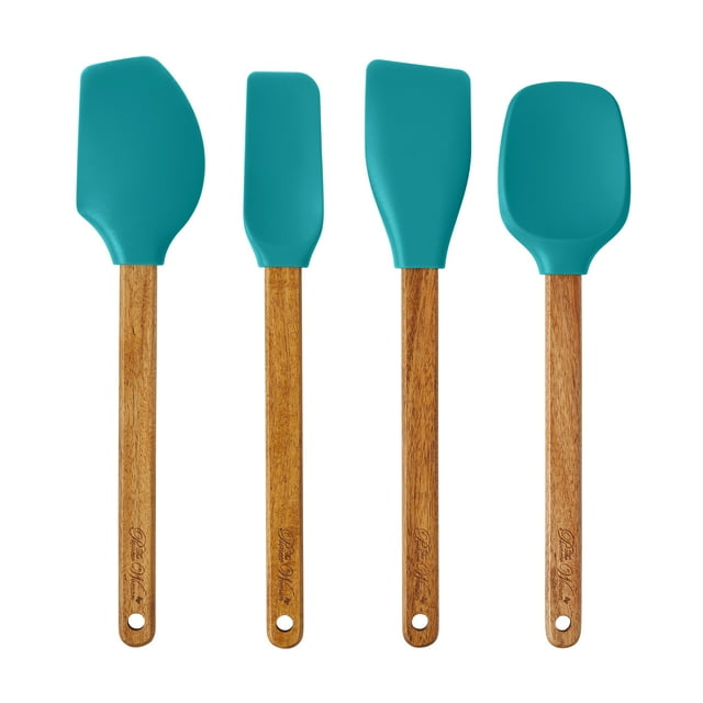 The Pioneer Woman 4-Piece Silicone Spatula Set, Teal - Walmart.com