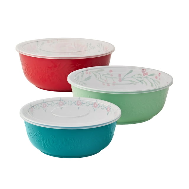 The Pioneer Woman 6-Piece Merry Meadows Melamine Serveware Bowl Set ...