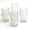 The Pioneer Woman Adeline 16oz 4-Piece Glass Tumbler Set with Embossed ...