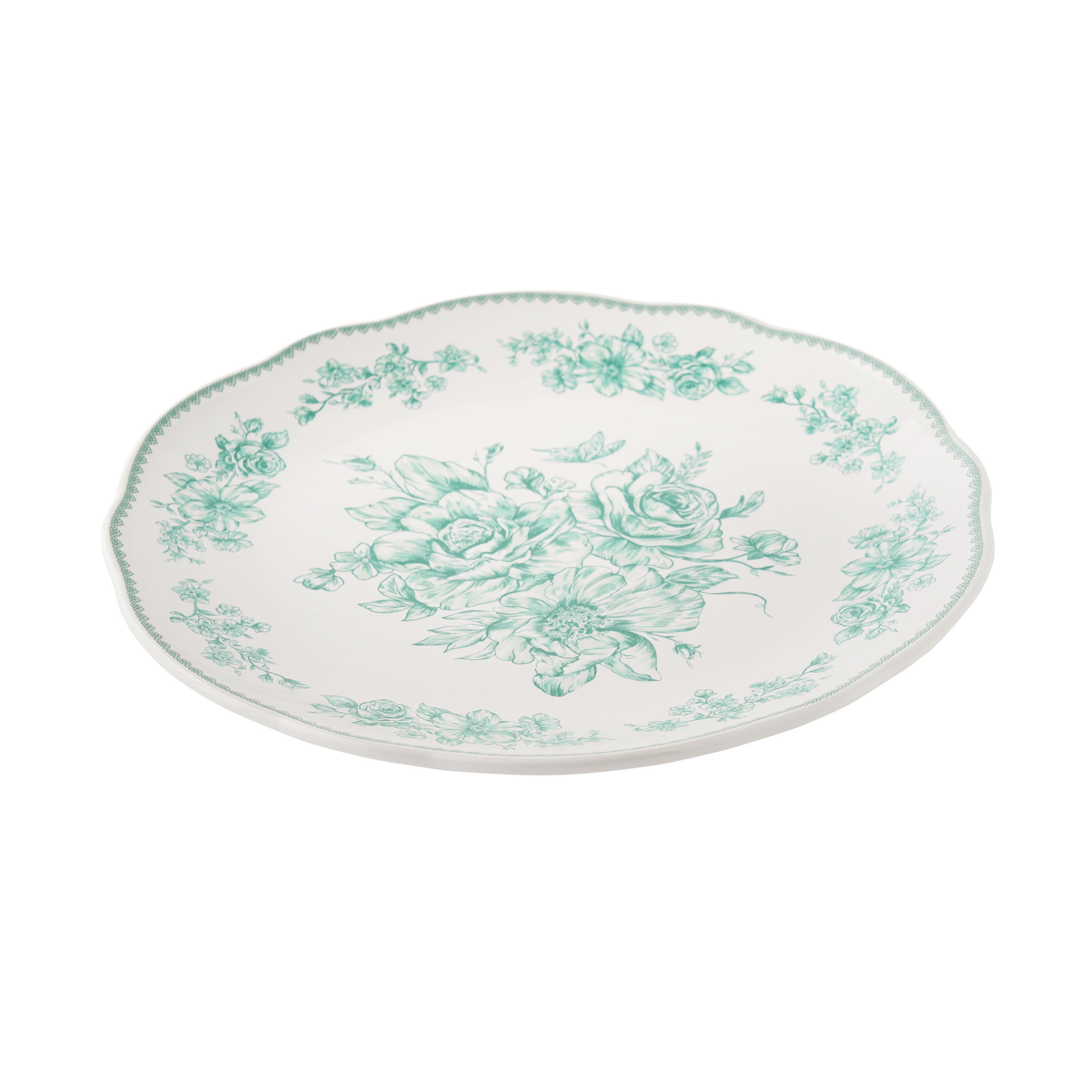 The Pioneer Woman Agatha Stoneware Dinner Plate, Green - Walmart.com