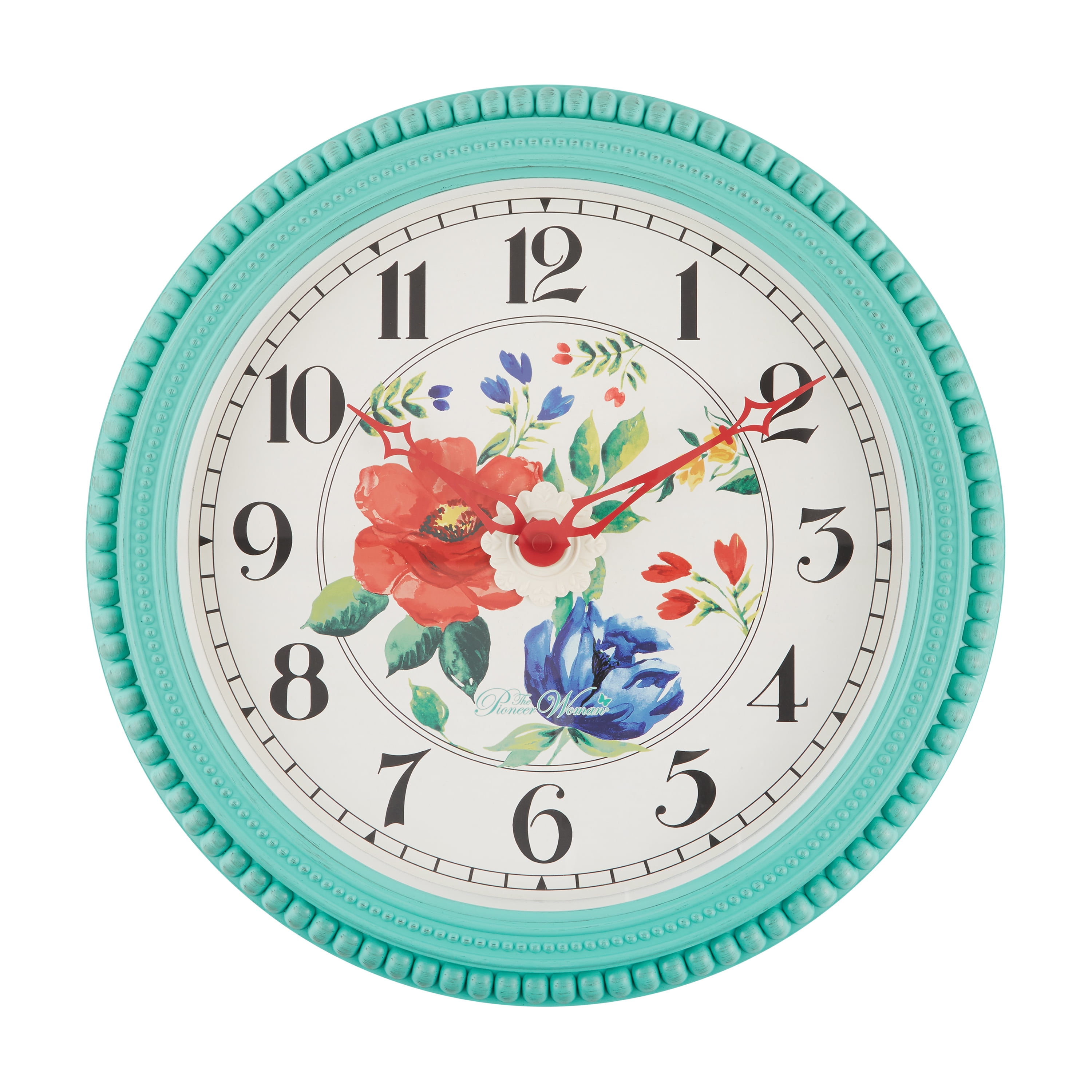 The Pioneer Woman Beaded Wall Clock with Teal Finish - Walmart.com