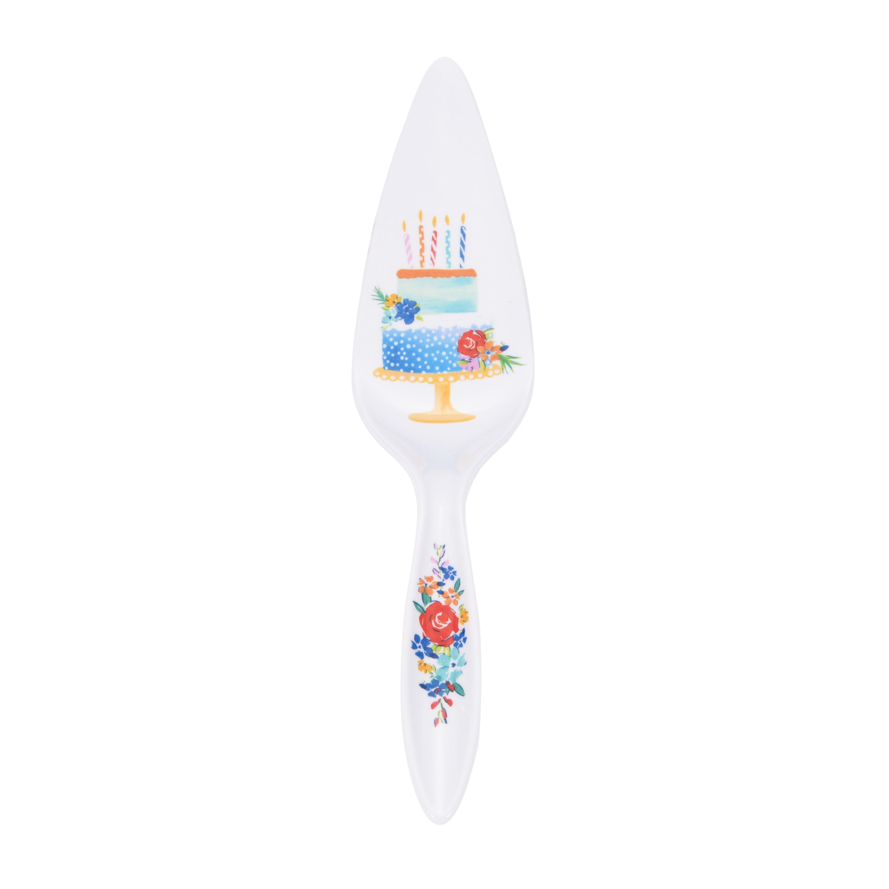 The Pioneer Woman Birthday Cake Pattern Melamine Pie Cutter & Server, 9 ...