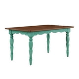 The Pioneer Woman Dining Table Made With Solid Wood Frame, Teal ...