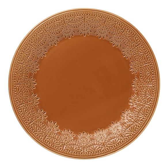 The Pioneer Woman Vintage Lace Ceramic Dinner Plate, Caramel - Walmart.com