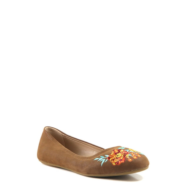 The Pioneer Woman Embroidered Ballet Flat - Walmart.com