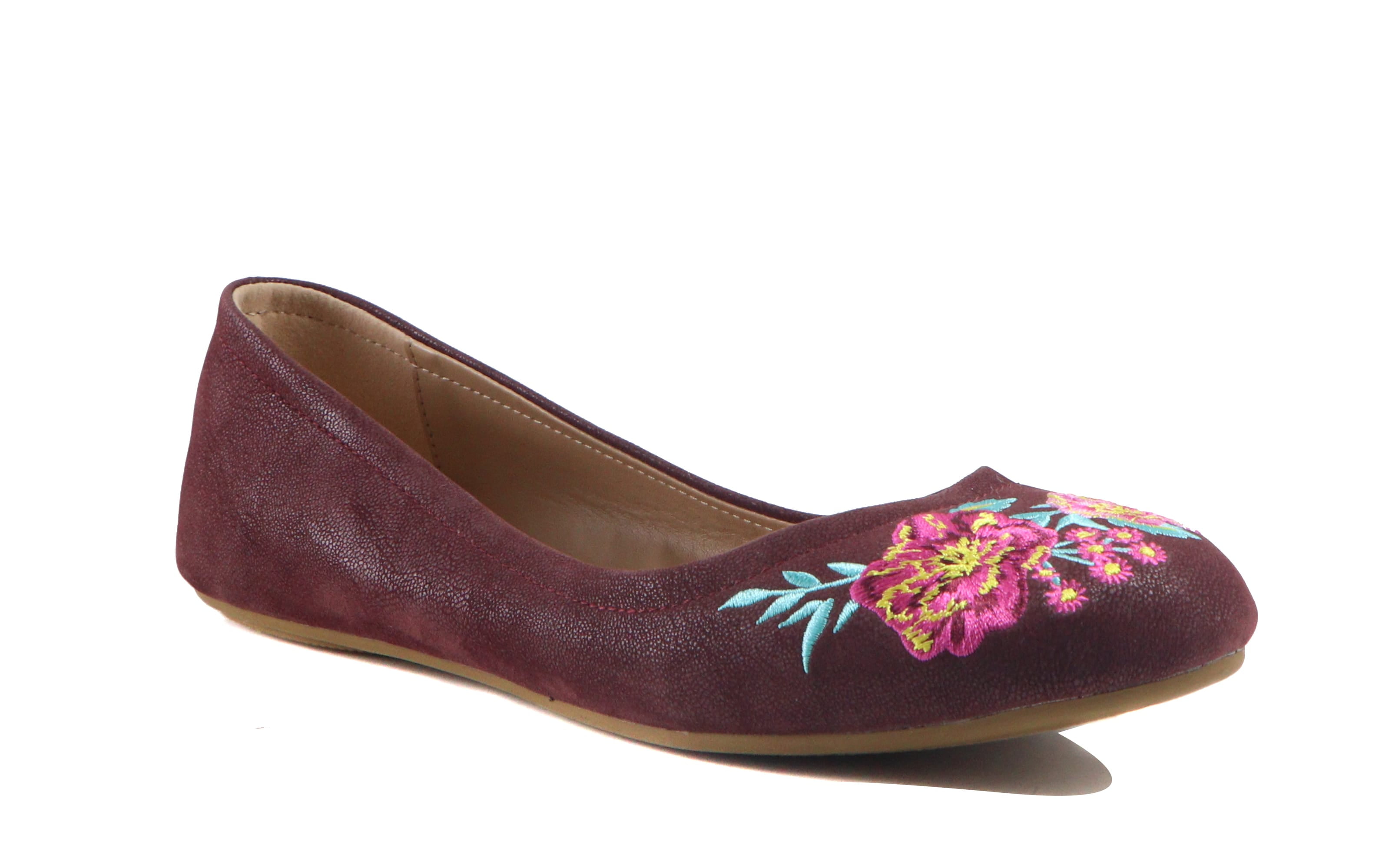The Pioneer Woman Embroidered Ballet Flat - Walmart.com