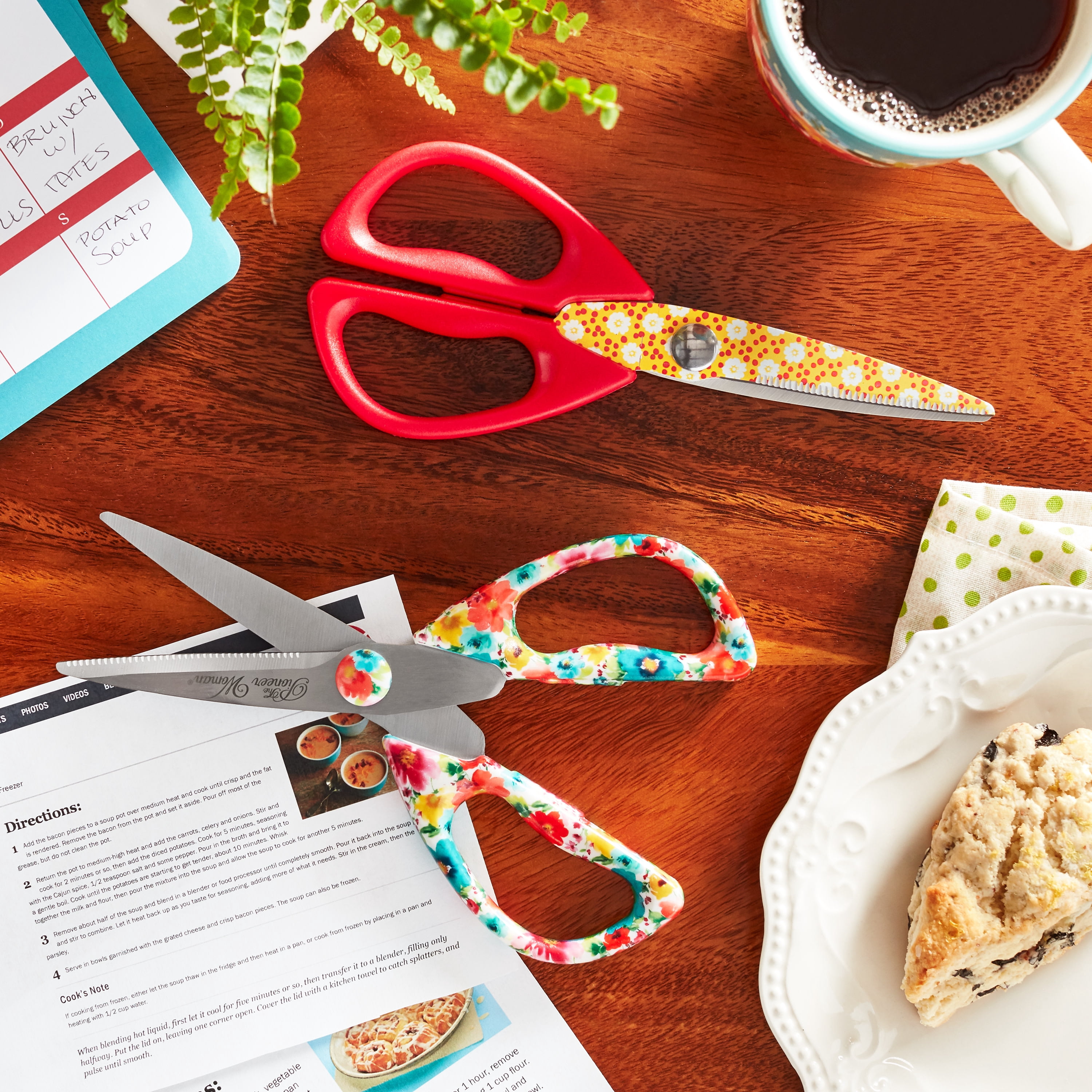 The Pioneer Woman Gorgeous Garden All Purpose Shears, Set of 2 ...