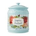 The Pioneer Woman Vintage Stoneware Cookie Jar with Embossed Floral ...