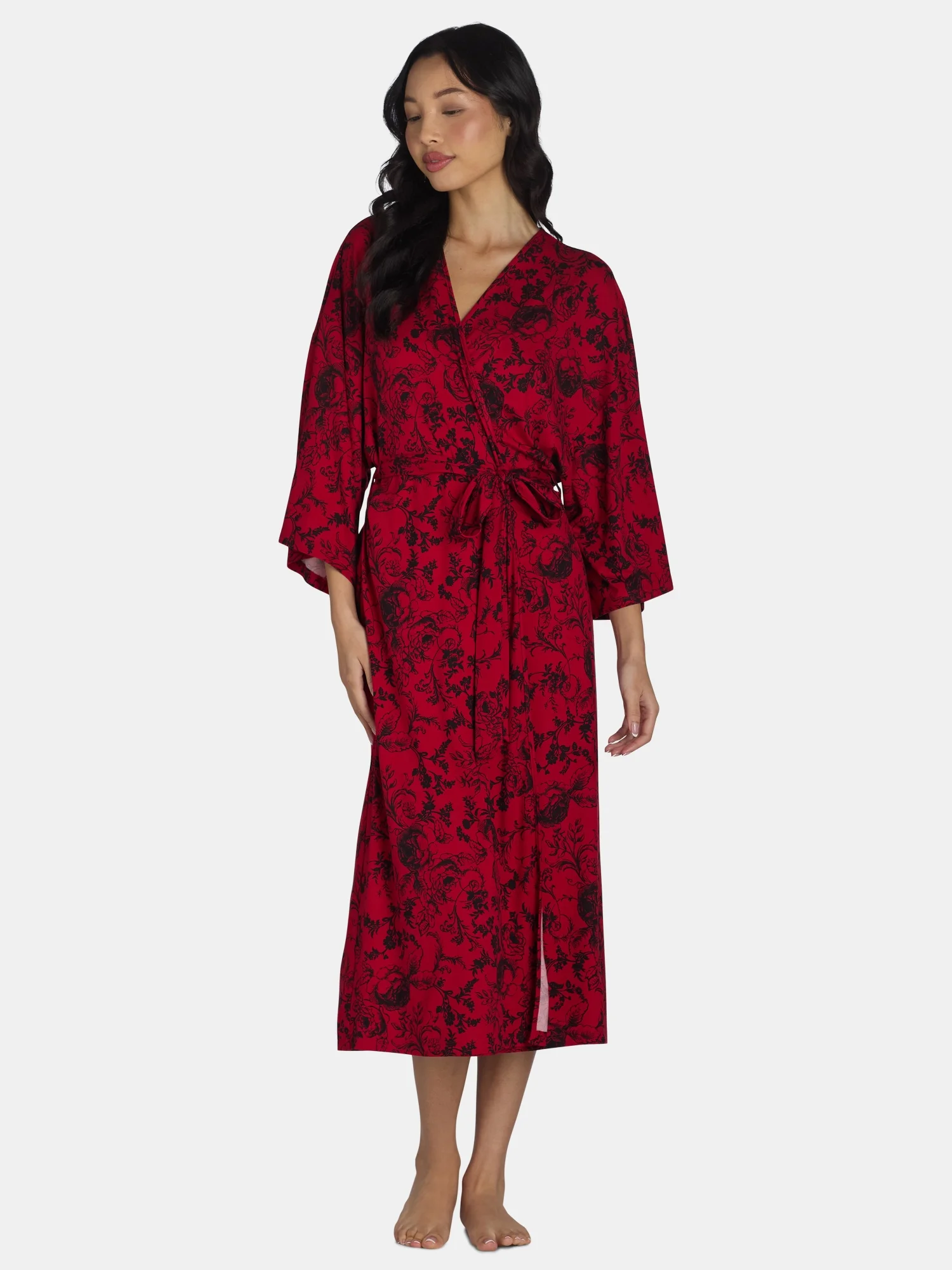 The Pioneer Woman Print Knit Robe, Women’s Sizes S-3X - Walmart.com