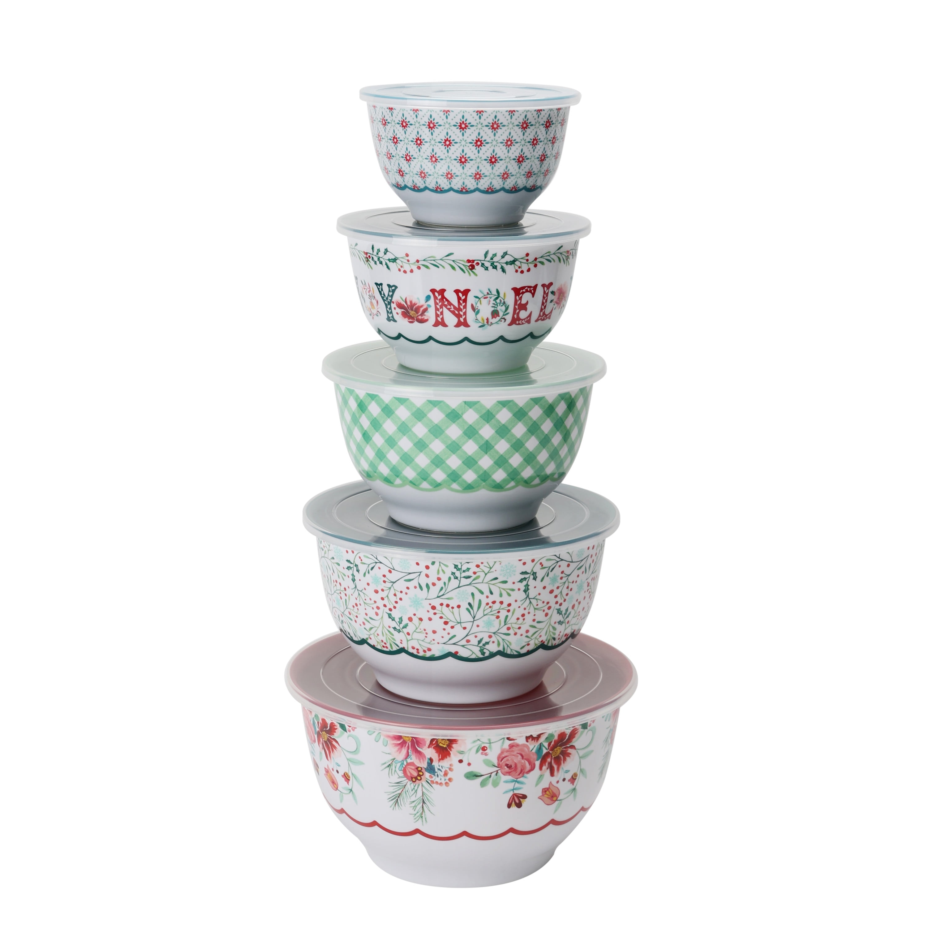 The Pioneer Woman Merry Meadow Melamine Nesting Mixing Bowl Set ...