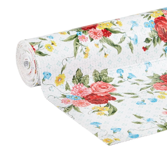 The Pioneer Woman Non-Adhesive Shelf Liner, Sweet Rose, 20 in. x 6 ft ...
