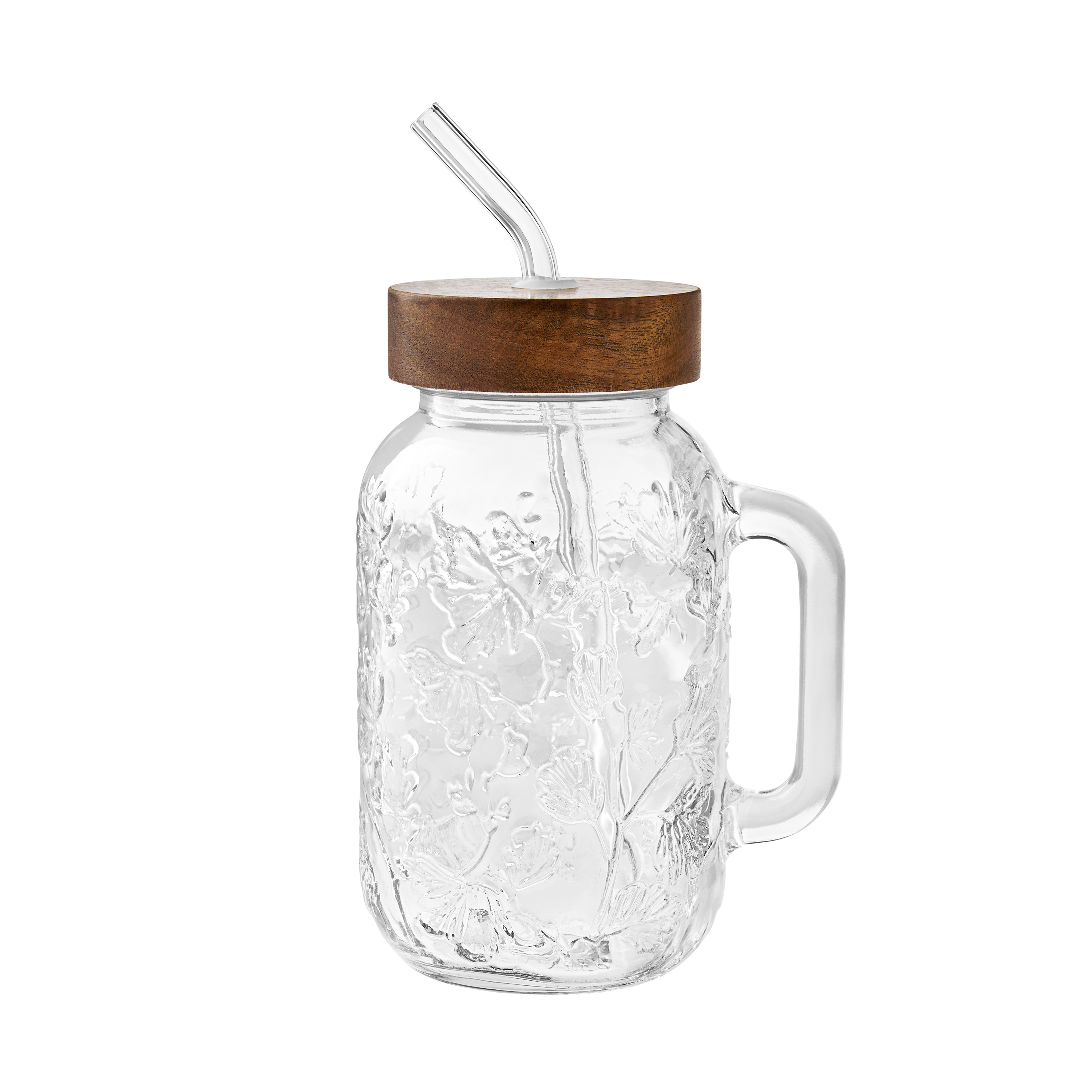 The Pioneer Woman Glass Tumbler 32 Ounce Water Sipper With Handle And
