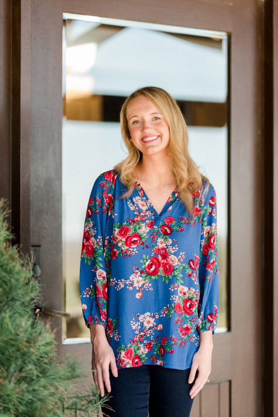 The Pioneer Woman Peasant Top with Long Sleeves - Walmart.com