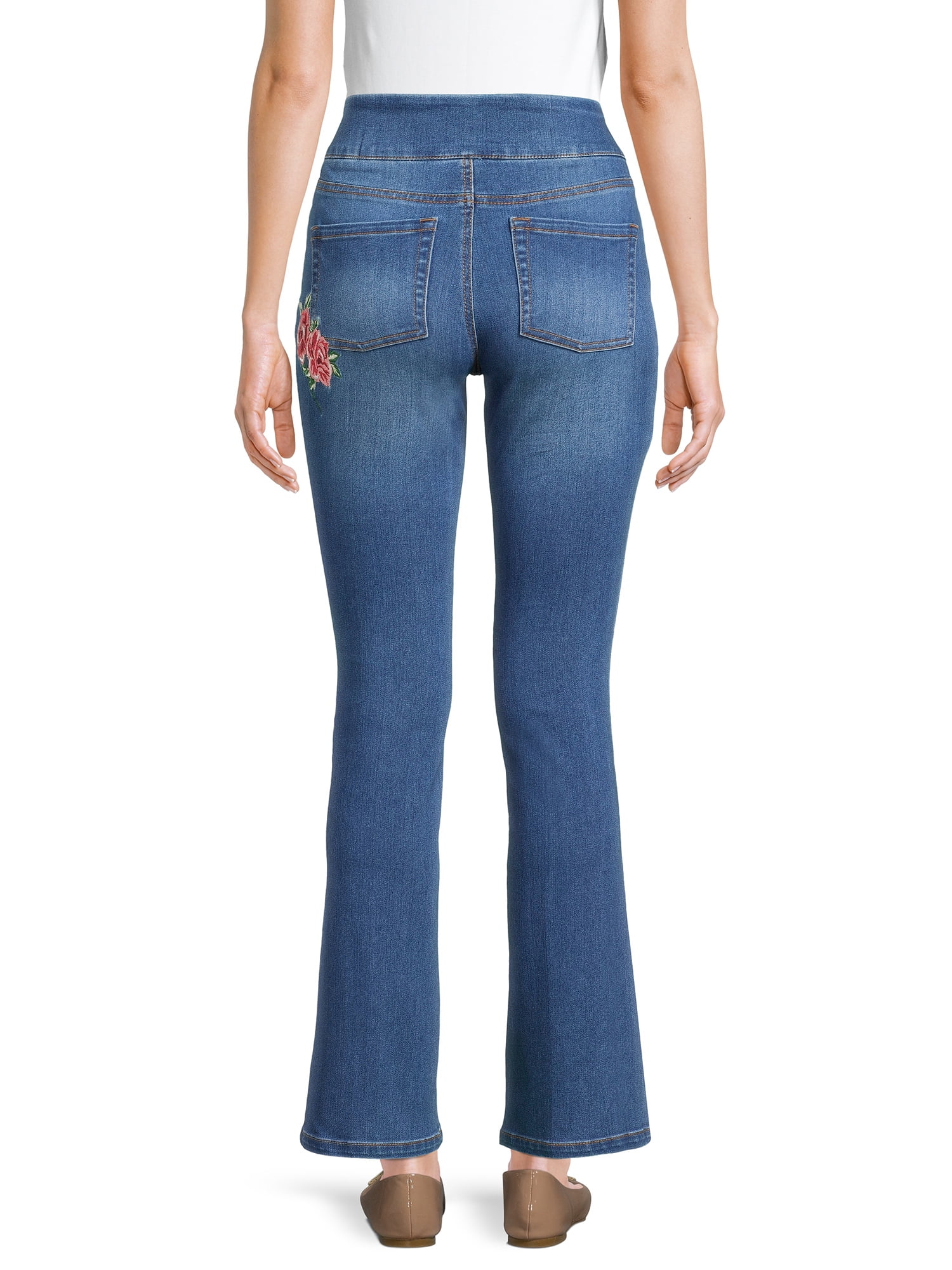 The Pioneer Woman Embroidered Bootcut Jeans, 32 Inseam - Walmart.com