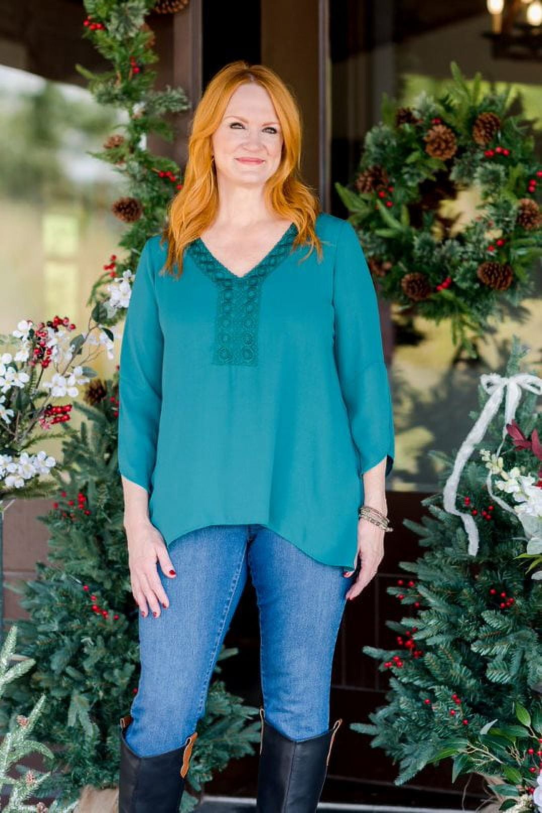 The Pioneer Woman Sharkbite Tunic, Womens - Walmart.com