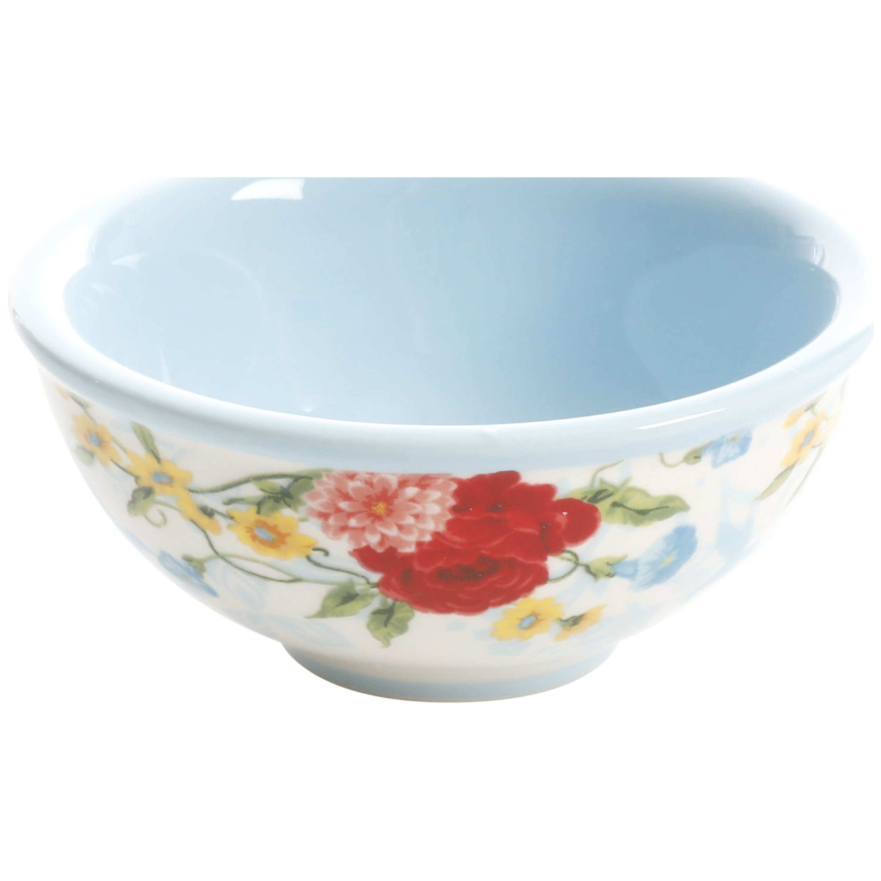 The Pioneer Woman Sweet Rose Ceramic Dip Bowl 3.12-inch, Stoneware ...