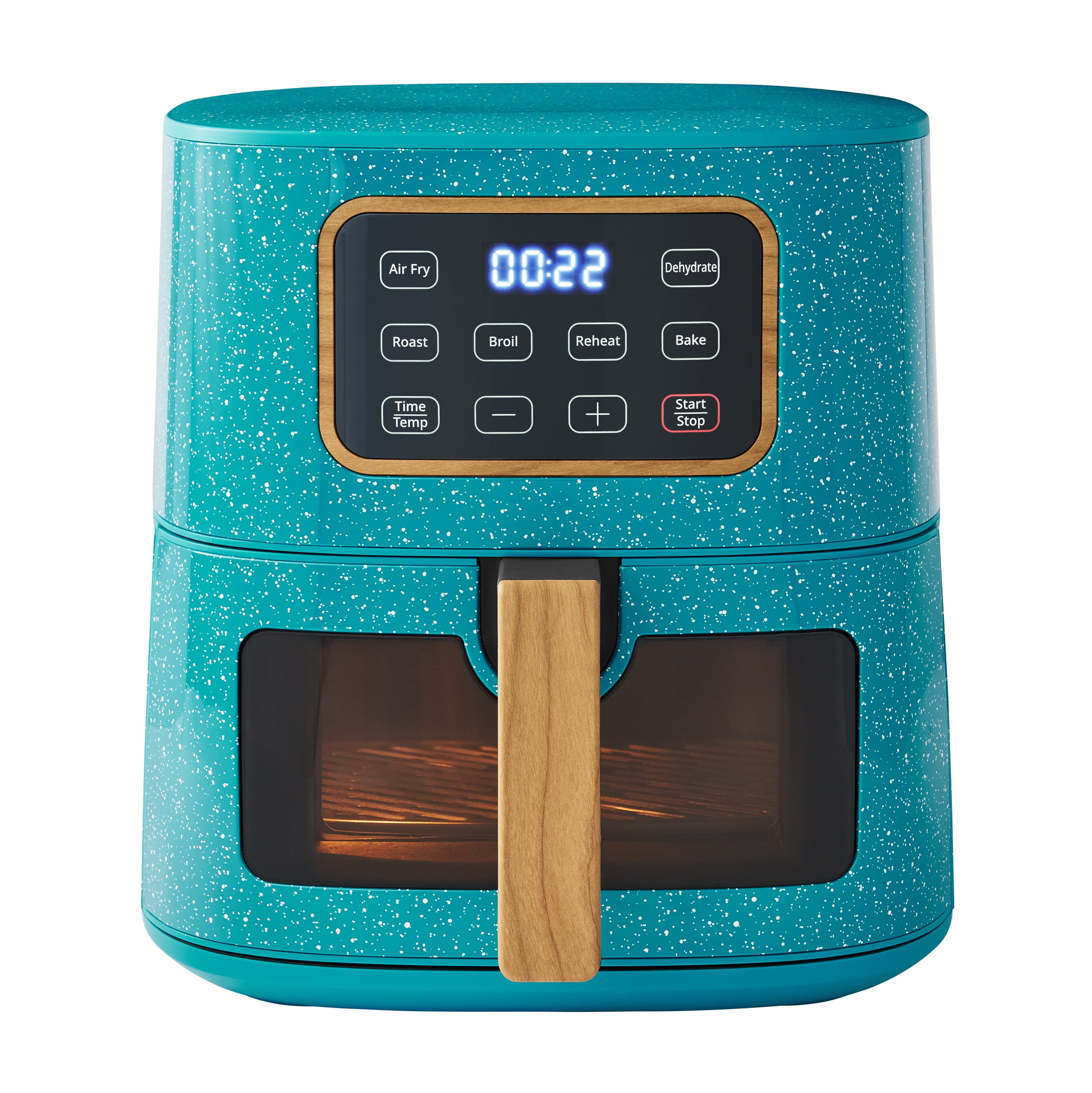 The Pioneer Woman 5.8 qt Air Fryer, Teal Speckle - Energy Efficient ...