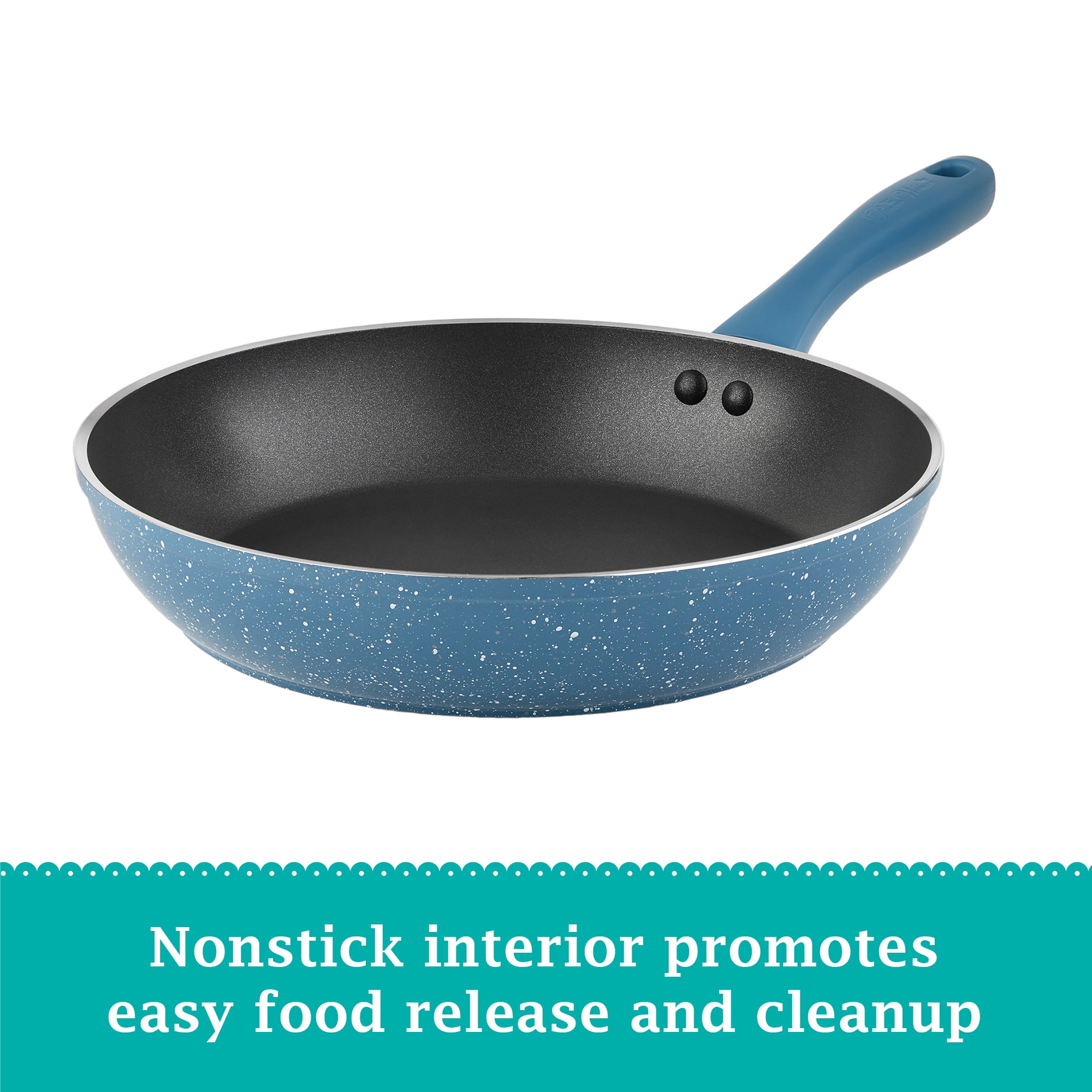 The Pioneer Woman Timeless Beauty 10-inch Aluminum Fry Pan, Denim ...