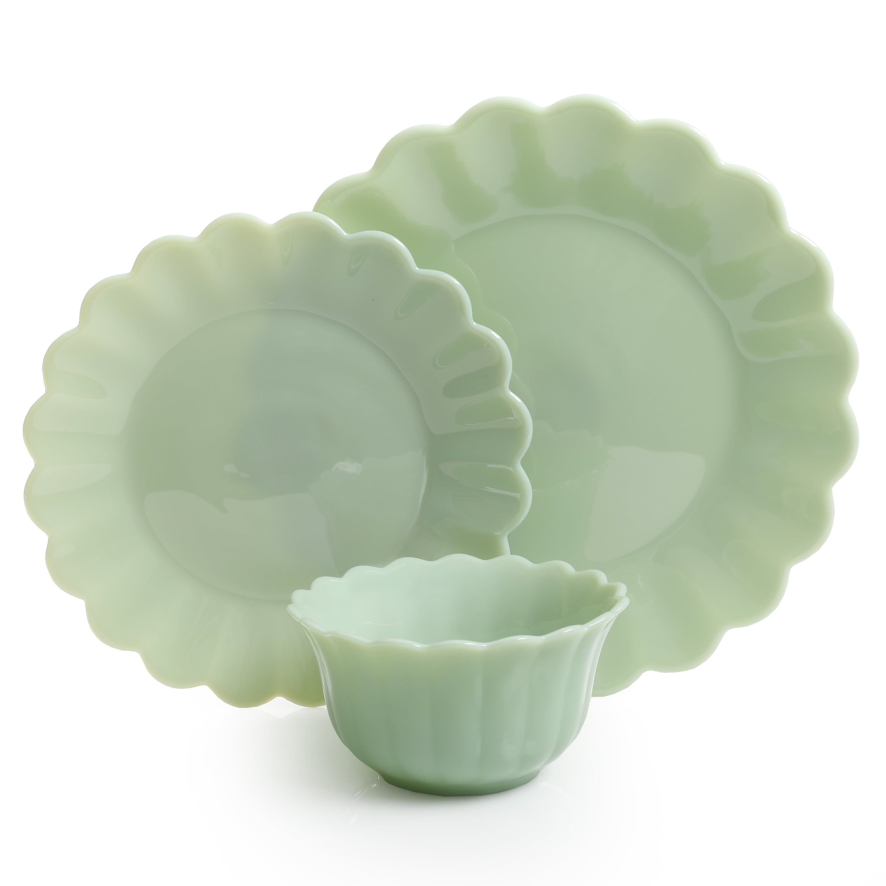 The Pioneer Woman Timeless Beauty 3-Piece Dinnerware Set, Jade ...