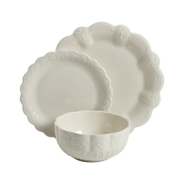 Yellowstone 12-Piece Ceramic Dinnerware Set, John Collection - Walmart.com