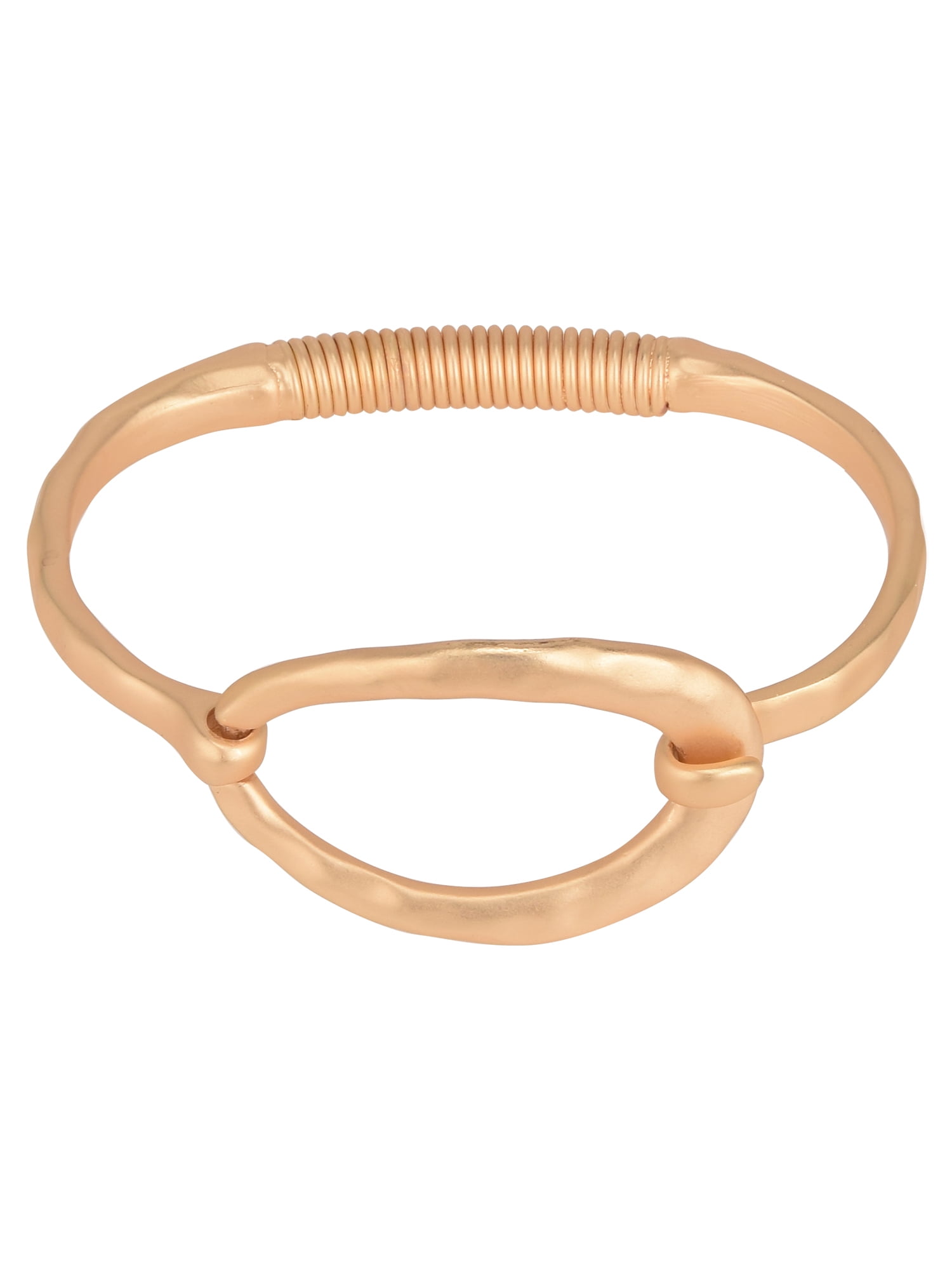The Pioneer Woman Worn Gold-Tone Hammered Open Circle Latch Bracelet ...