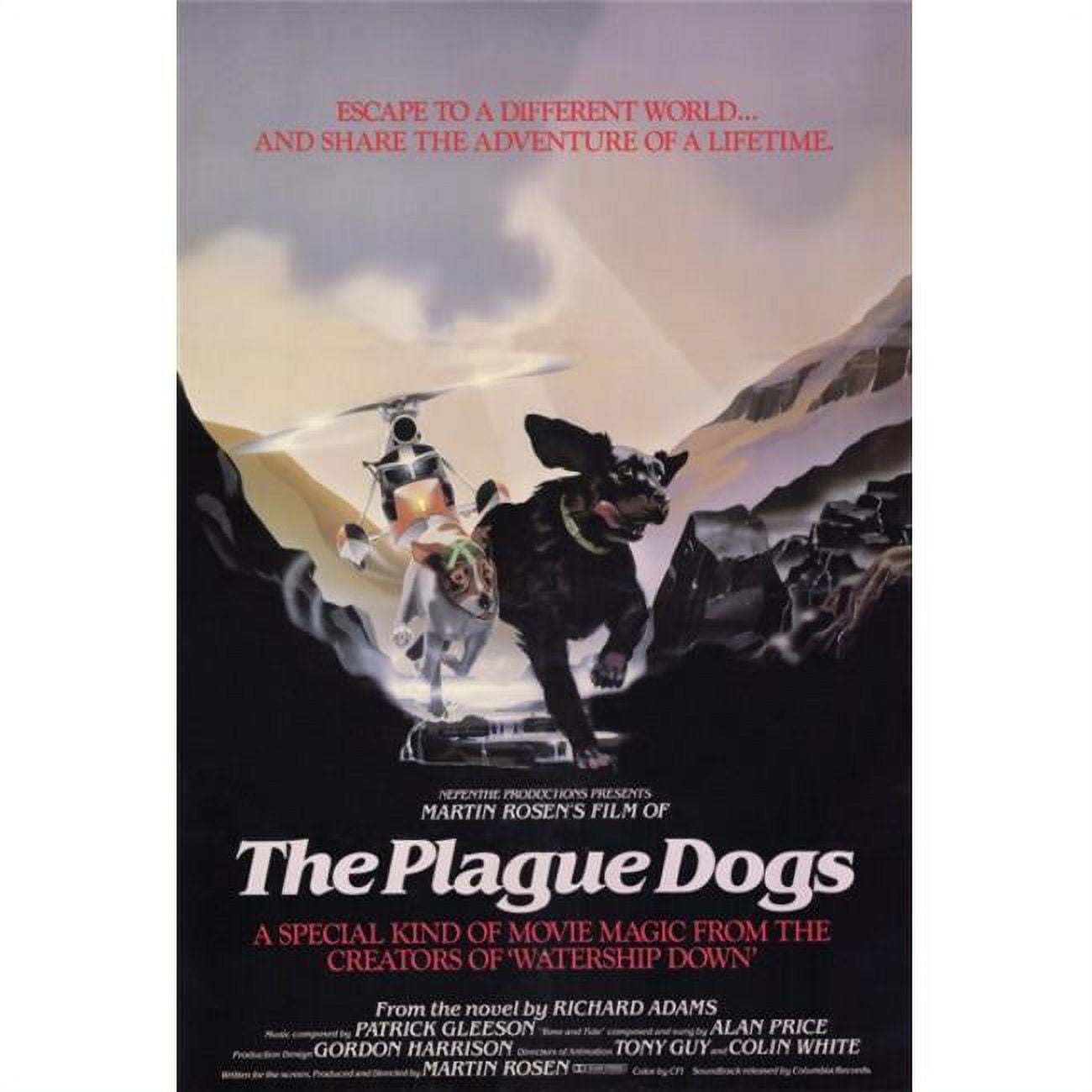 The Plague Dogs Movie Poster Print (27 x 40) - Walmart.com