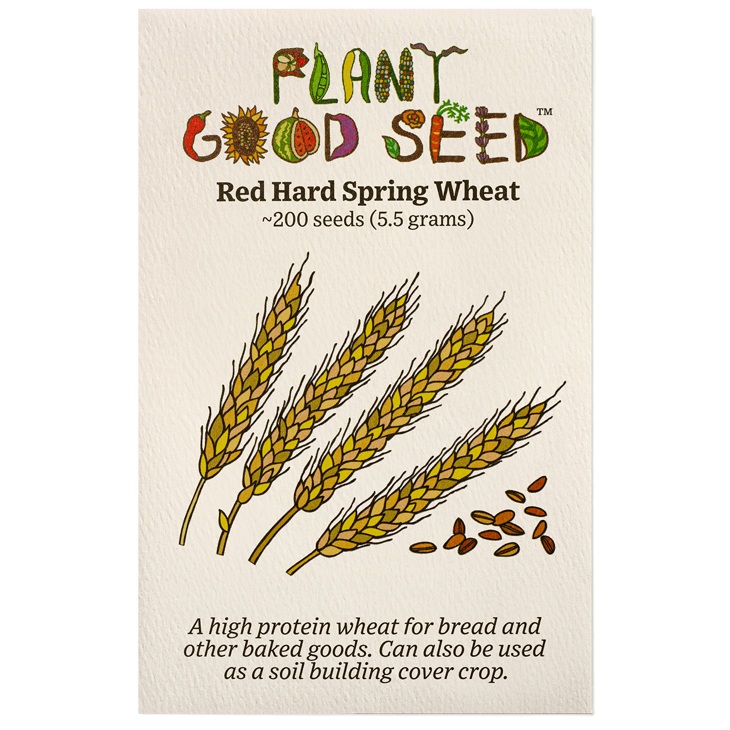 The Plant Good Seed Red Hard Spring Wheat Seeds - 200 Seeds ...