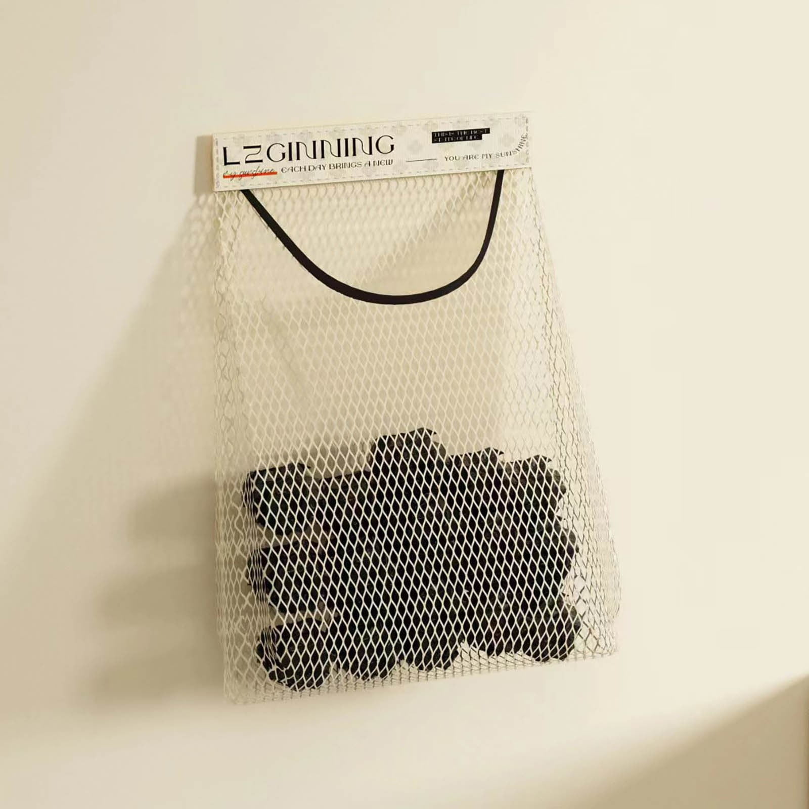 The Plastic Storage Bag Is Beige|Garbage Bag Storage Box For Plastic ...