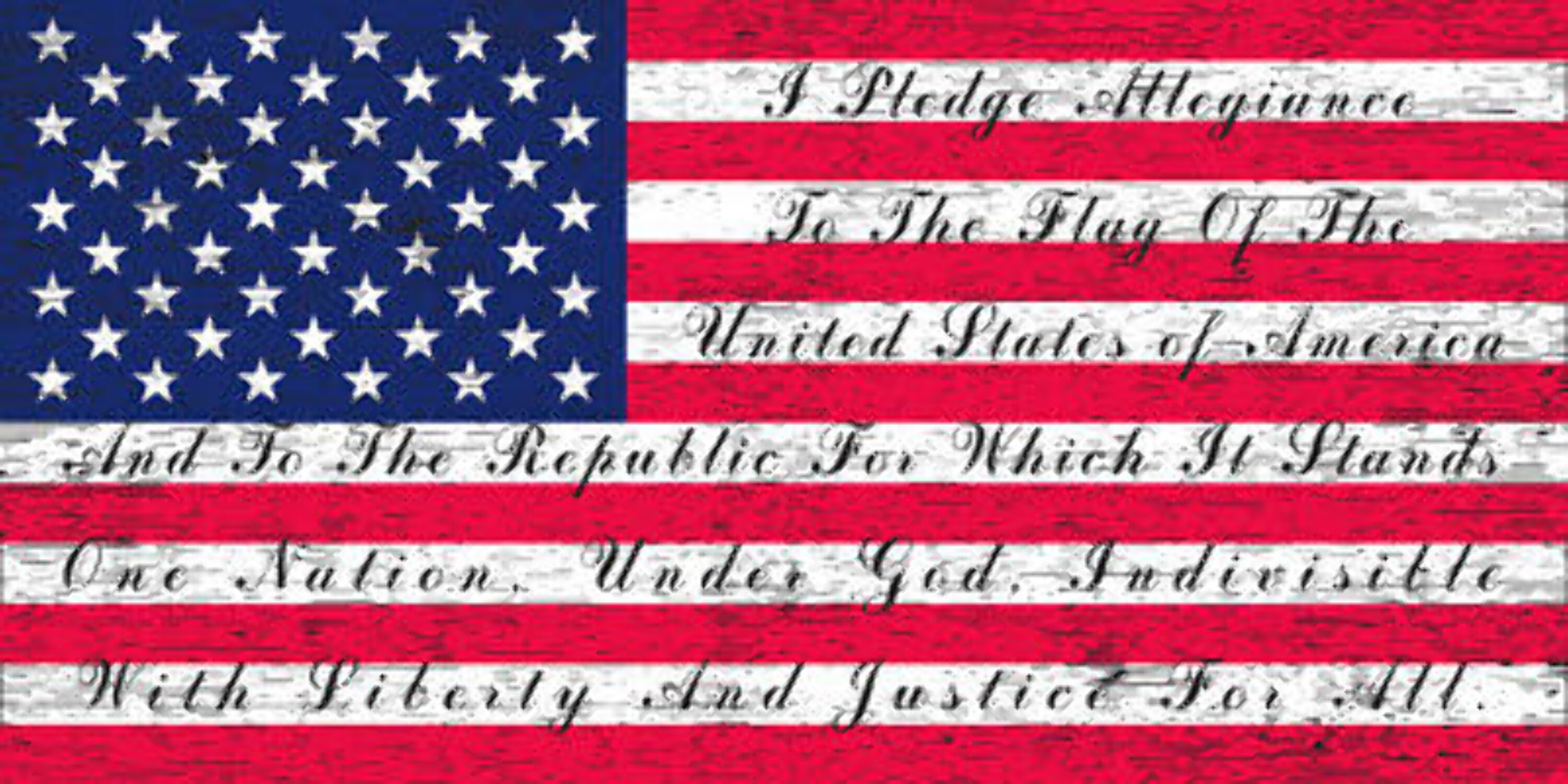 The Pledge Of Allegiance USA Vinyl Decal Bumper Sticker - Walmart.com