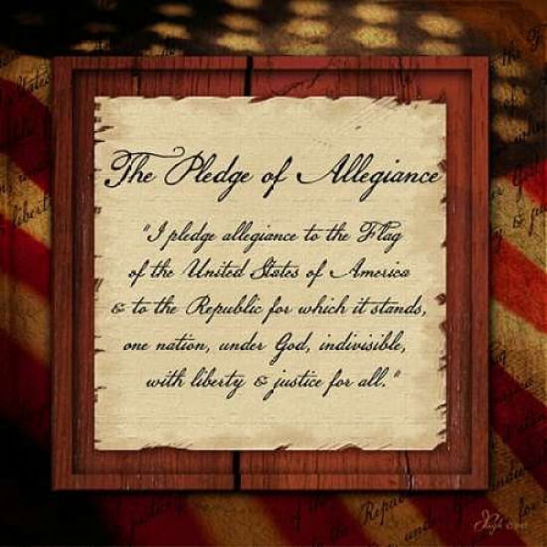 The Pledge of Allegiance Poster Print by Jennifer Pugh (24 x 24 ...