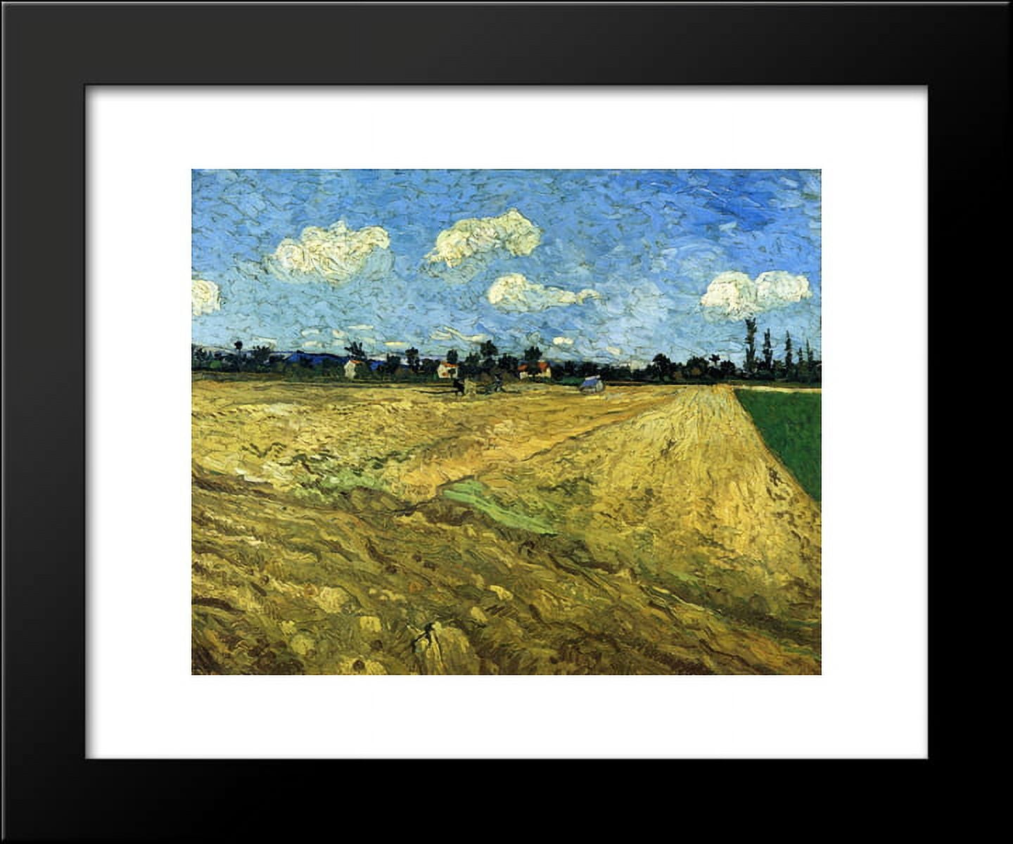 The Ploughed Field 20x24 Framed Art Print by Vincent van Gogh - Walmart.com