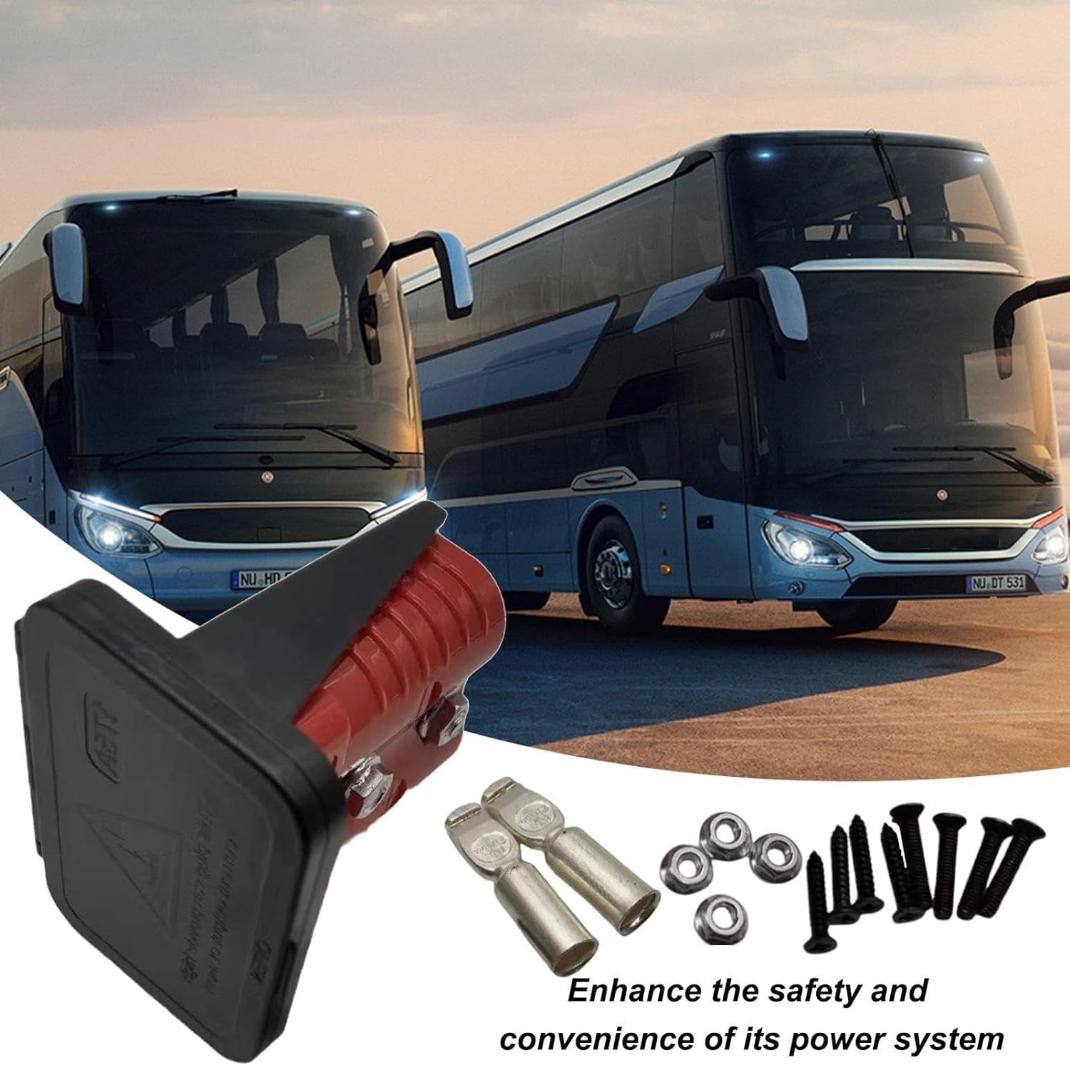 The Plug Mounting Panel Is Red|JurwheeR 175A For Plug Connector Flush ...