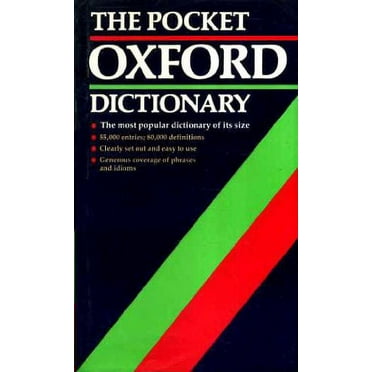Pocket Oxford English Dictionary - Walmart.com