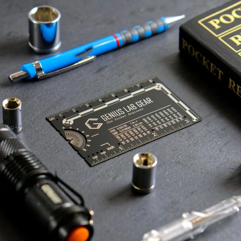 The Pocket - Small Metal Engineering Ruler Protractor Compass Scale ...