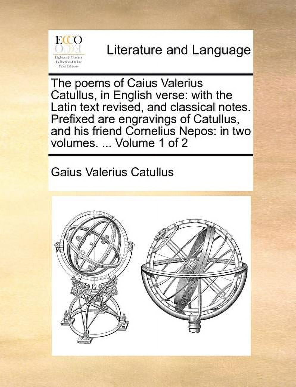 Caius Valerius Catullus Books - Walmart.com