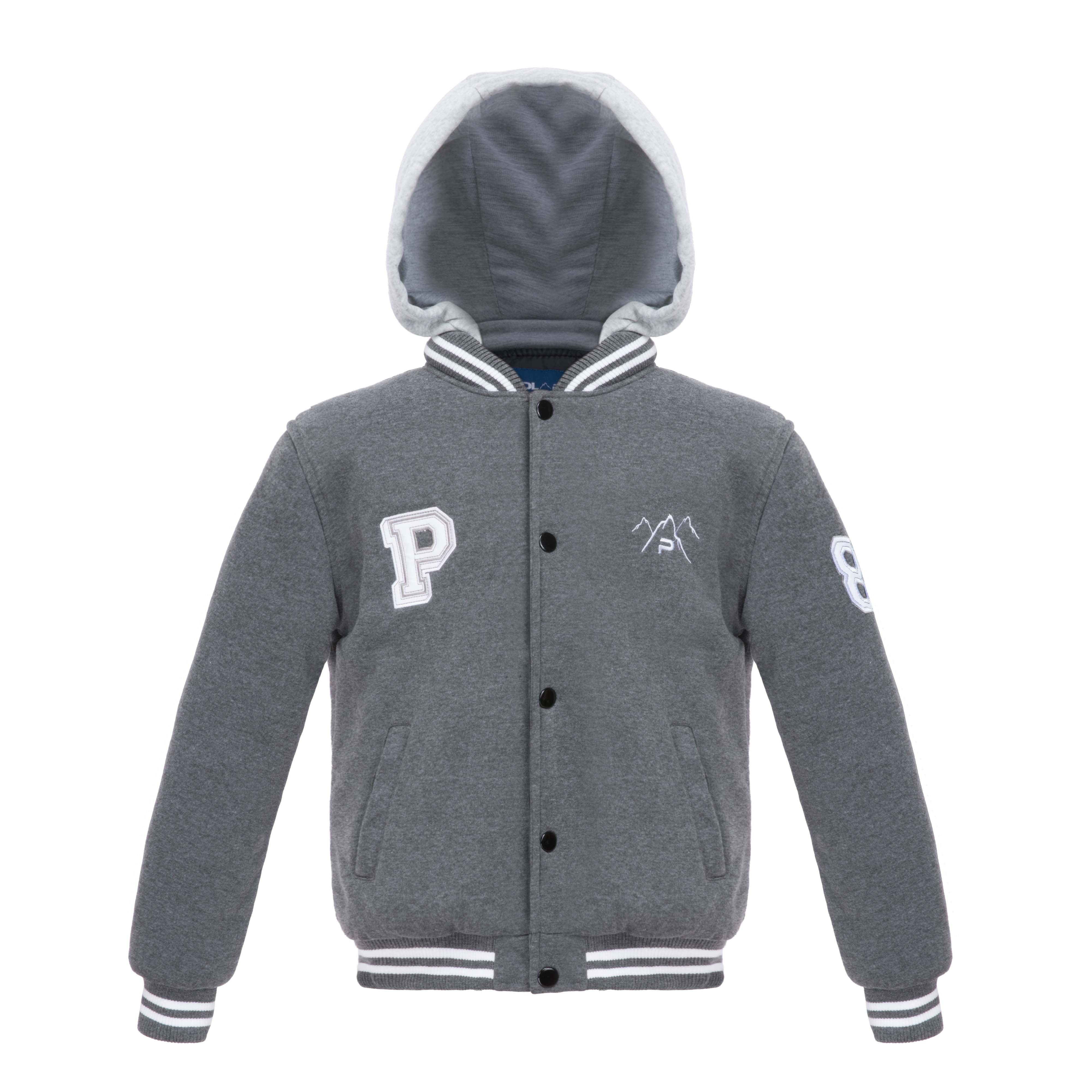 The Polar Club Toddlers' Fleece Varsity Baseball Jacket with Removable ...